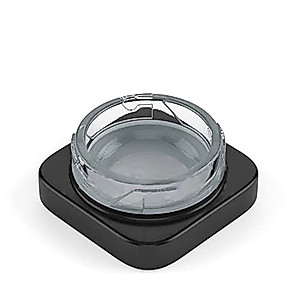 Child Proof 9ml Square Jar Glass Containers (60 Pack) - Cube Jars (All Black W/ White Interior)