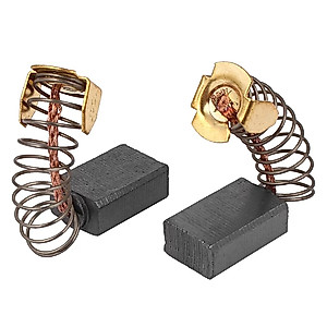 Saipe 40pcs 10 Sizes Electric Motor Carbon Brushes for Replacement Repair Power Tools and Motors Part Such as Electric Hammer Drills, Circular Saws, Angle Grinders