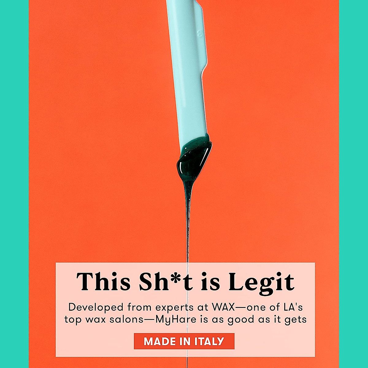 myHare Face It Waxing Kit At Home Wax Warmer Kit for Women, Eyebrows, Upper Lip, Ears & Nose, Professional-Grade Wax Beads and 8 Dynamic Applicators, Green