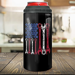 winorax Mechanic 4-in-1 Tumbler Can Cooler Gifts for Mem Dad Uncle Fathers Day 16Oz Mechanics Tumblers Stainless Steel