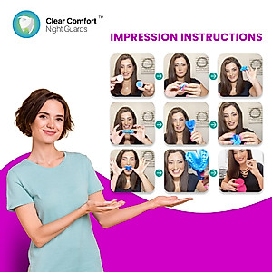 Dentists Approved Custom Night Guards for Teeth Grinding, Clenching, Bruxism; TMJ Relief, Sleep Mouth Guard, Protects Veneers, Crowns and Dental Works - Hard 2mm - Made in USA