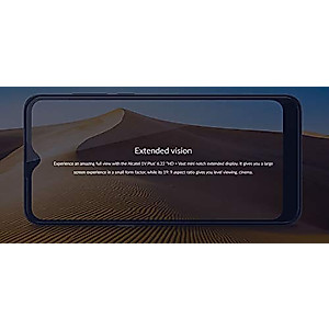 Alcatel 1V 2020 (32GB, 2GB) 6.22" HD+ Display, 4000mAh Battery, Fingerprint Sensor, GSM Unlocked US 4G LTE (T-Mobile, AT&T, Metro, Straight Talk) International Model 5007A (Metallic Black)