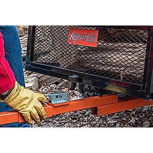 Agri-Fab Inc 45-0554, 1,250-Pound, ATV/UTV Swivel Steel Dump Cart, Orange/Black