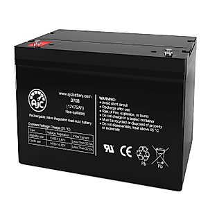 AJC Battery Compatible with Vision HF12-320W-X 12V 75Ah Sealed Lead Acid Battery