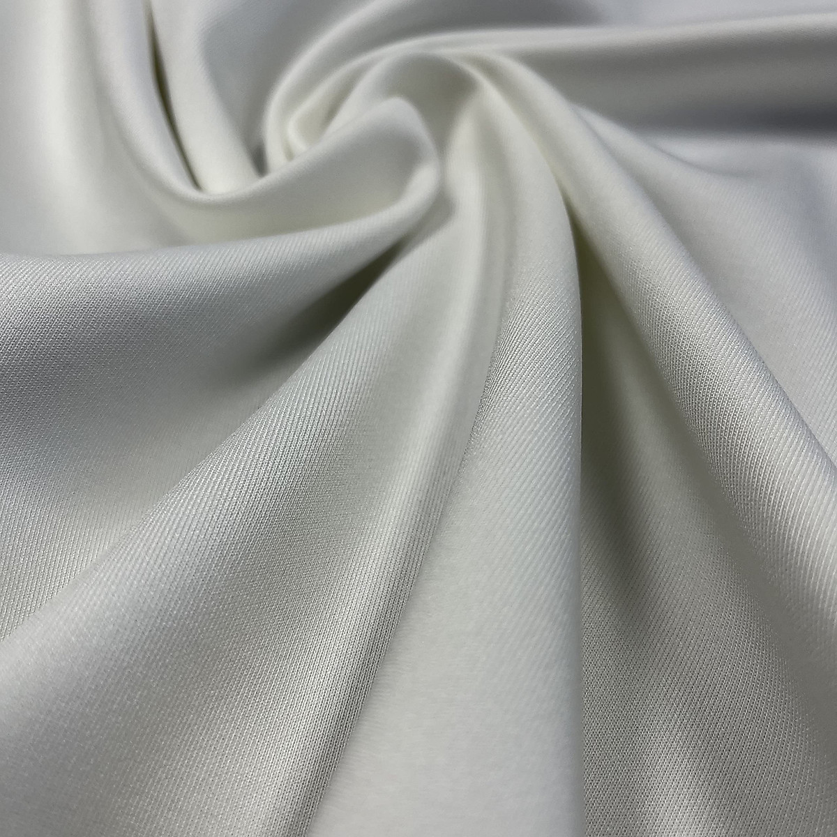 Neoprene Scuba Techno Polyester Spandex 4 Way Stretch Knit Fabric White Color