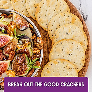 Milton's Gourmet Crackers, Original Multi-Grain - Non-GMO Project Verified, Natural Ingredients, Kosher, Great for Charcuterie Boards - 8.4 Oz, Pack of 4