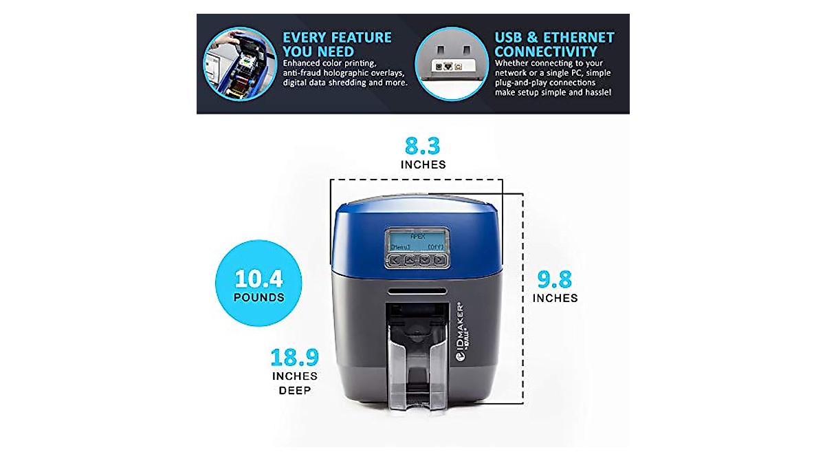 ID Maker Apex: Professional Card Printer & Kit