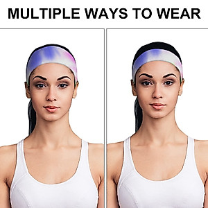 Custom Sport Headband, Add Your Photo Text Logo Personalized Workout Sweatband for Women/Men Customized Moisture Wicking Sweatband for Gym, Running, Cycling, Yoga, Basketball, Football