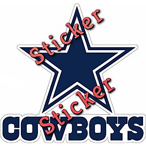 Dallas Sticker Vinyl Decal (Choose Your Size) Dallas Stickers Logo for car Bumper, Helmet, Tumbler die Cut (3 inch)