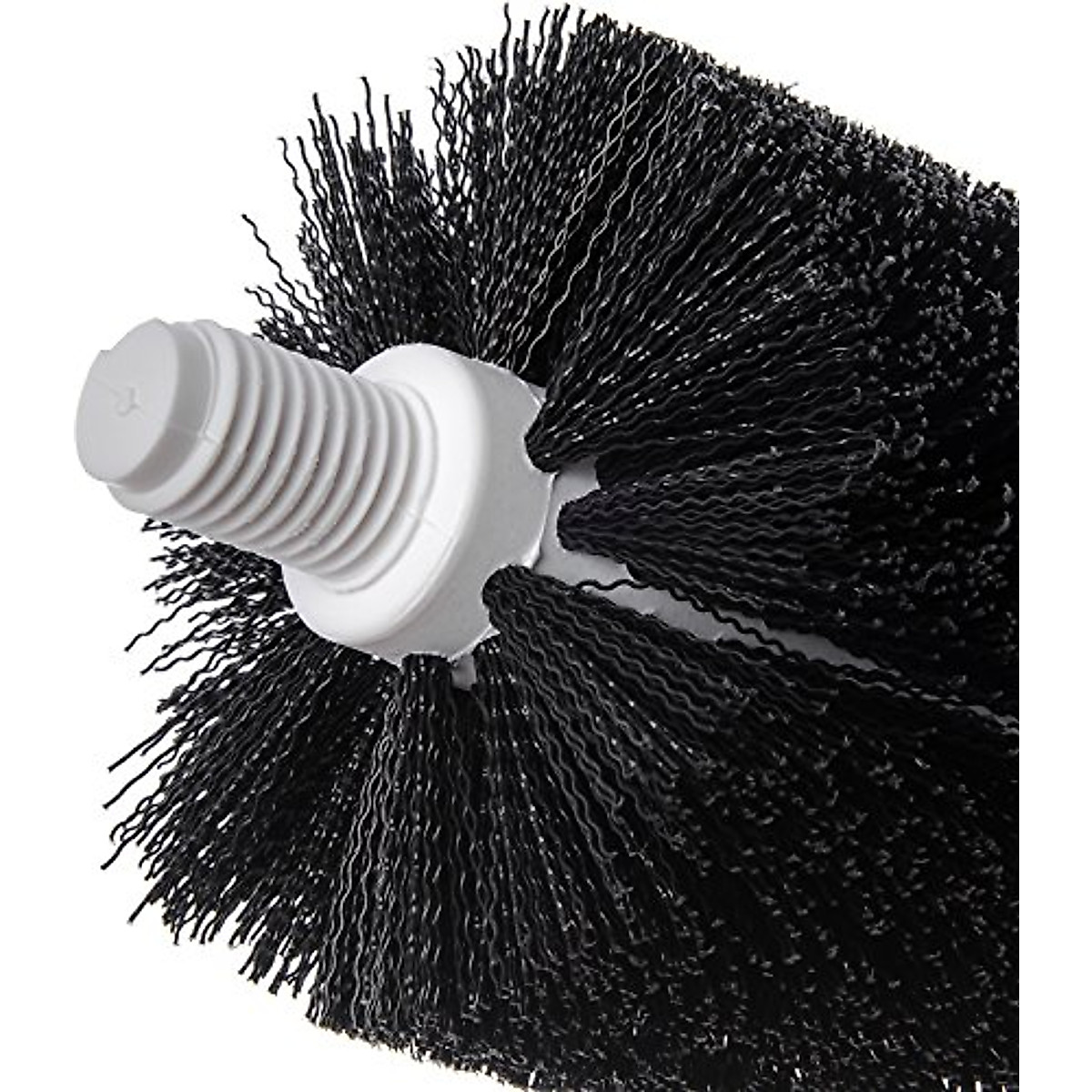 SPARTA Flo-Pac Floor Drain Brush Head Only, 4 Inch Diameter for Cleaning, Kitchen, Bathroom, And Janitorial Use, Plastic, 5.5 Inches, Black, (Case of 6)