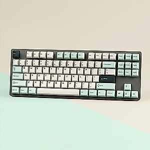 DROP DCX Jasmine Keycap Set, Doubleshot ABS, Cherry MX Style Keyboard Compatible with 60%, 65%, 75%, TKL, WKL, Full-Size, 1800 layouts and More