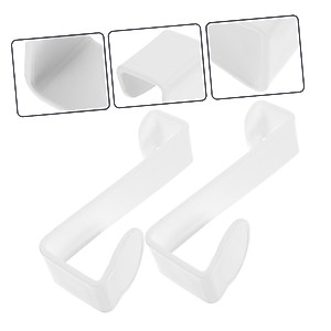 UKCOCO 2pcs multifunctional z hook kids potty hook door hook hangers over The door Hook washbasin hangers cabinet handle Household Organize Hook towel white plastic child hat hook