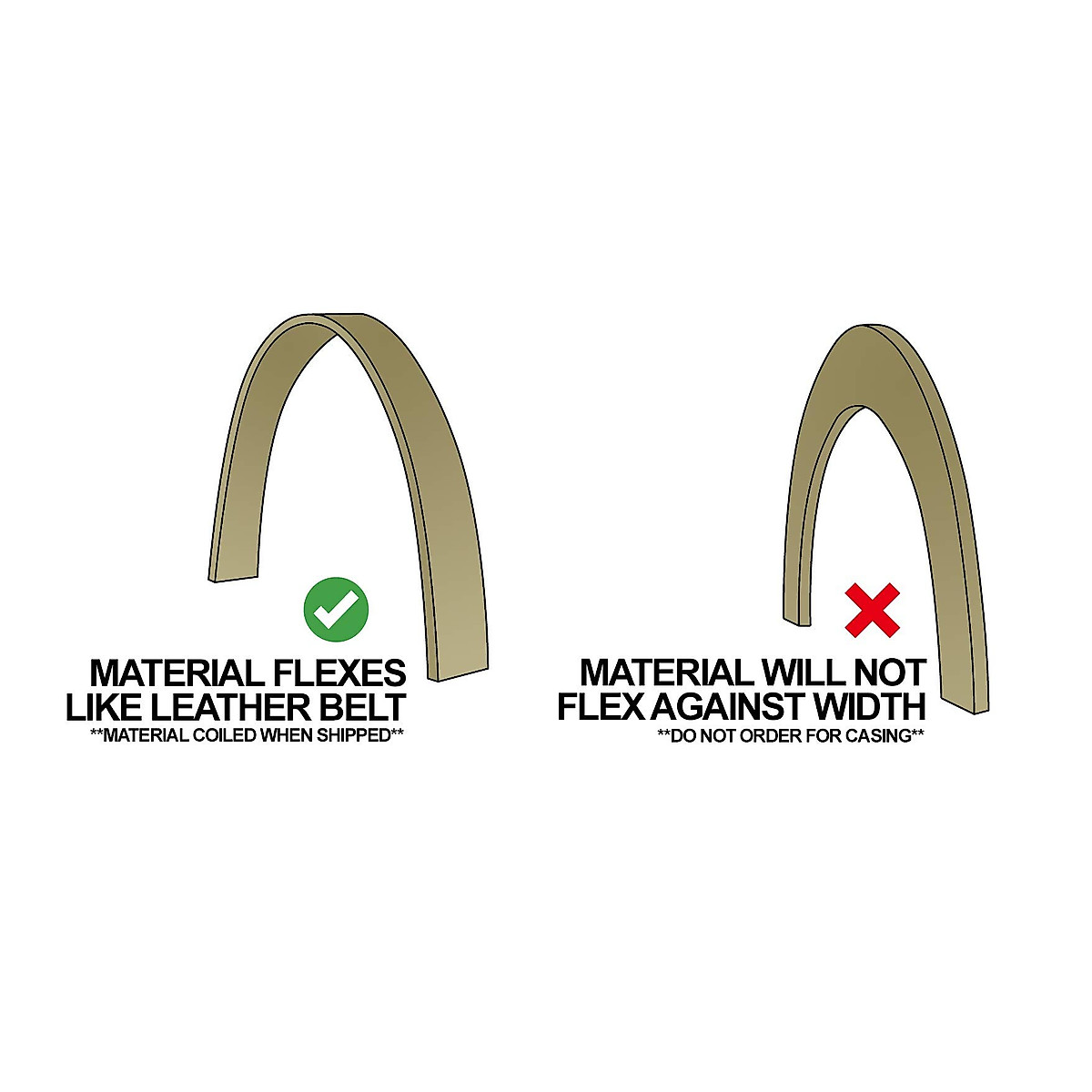 Flexible Moulding - Flexible Base Moulding - B5180 - 1/2" X 5-1/4" - 12' Length - Flexible Trim