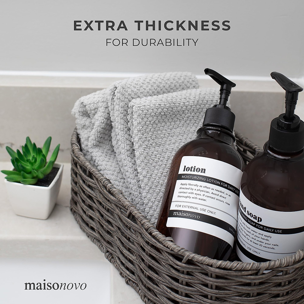 MaisoNovo Waterproof Labels for Bottles Vintage Design - 6pc Mix Pack