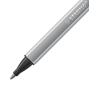 STABILO Nylon Tip Writing Pen pointMax - Pack of 10 - light cold grey