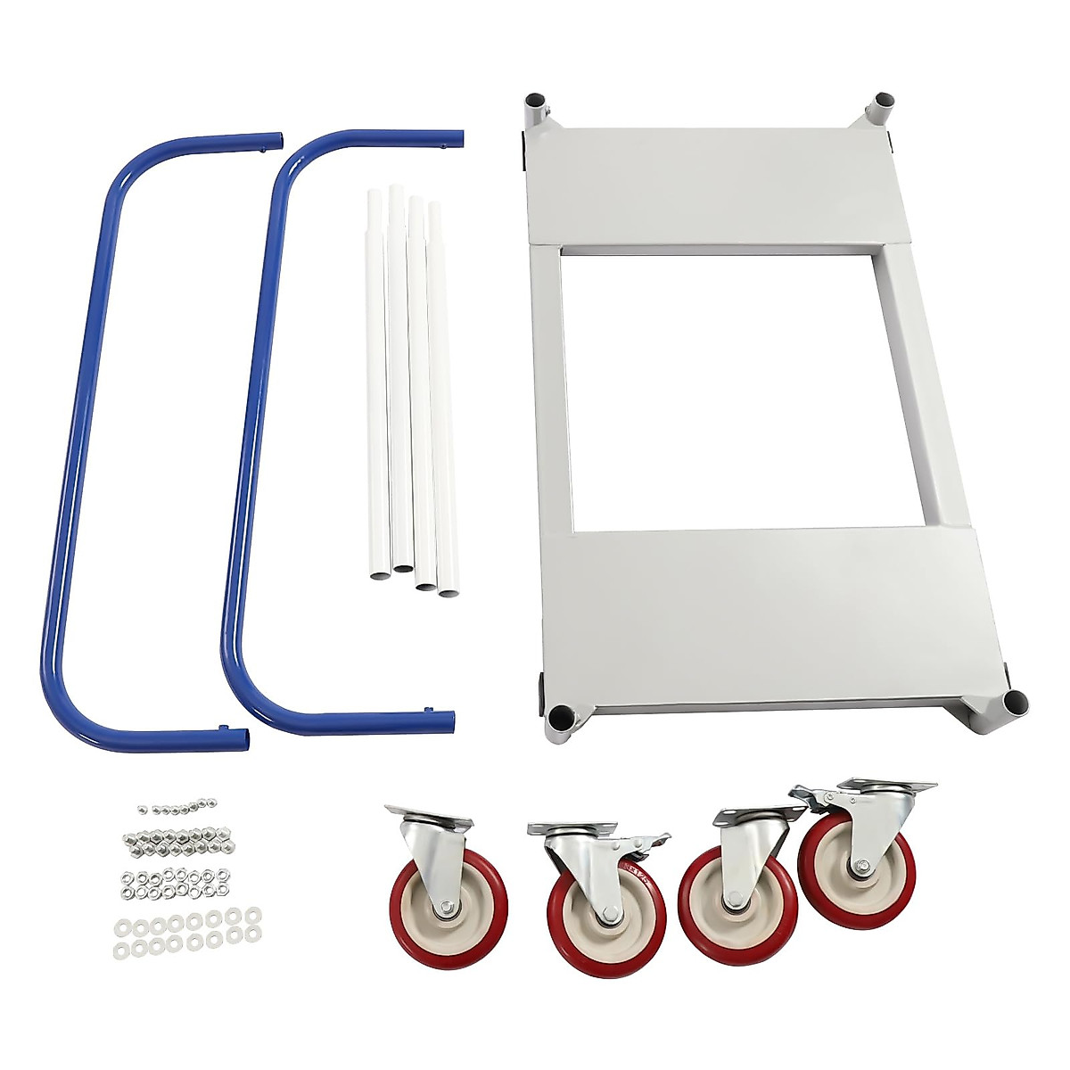 Silencear Steel Frame Panel Truck Cart, Platform Truck Cart with Swivel Casters, Adjustable Panels Heavy Duty Drywall Dolly Cart, 1500 Lbs Load Capacity, 35" x 20" x35"