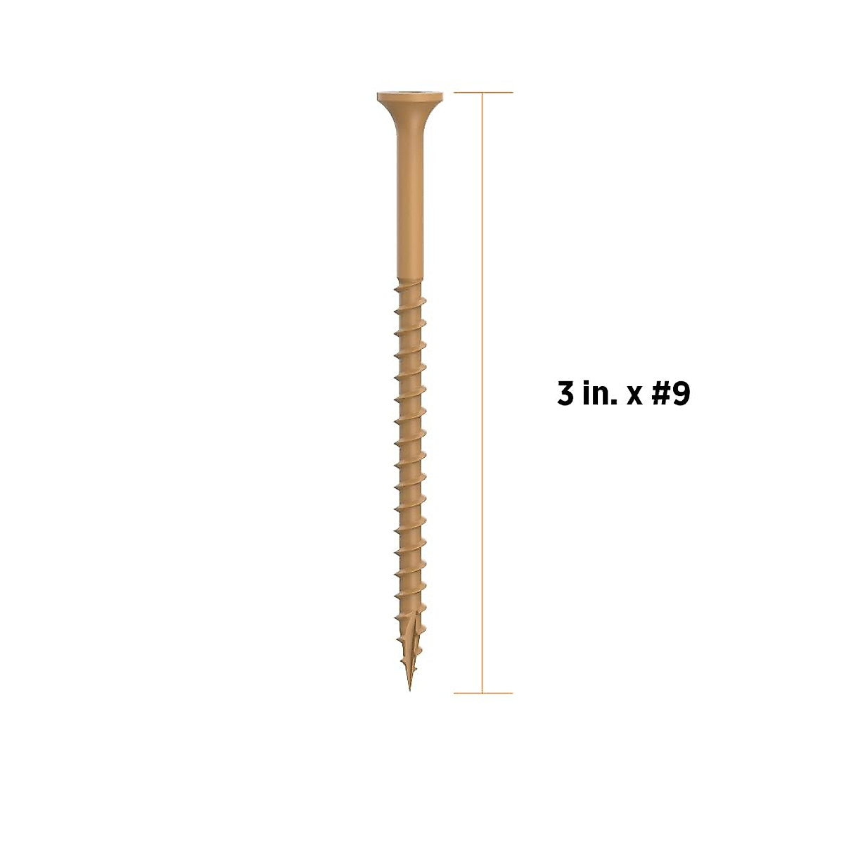 CAMO Premium Deck Screws 3" #9 ProTech (1750 ct, Tan)