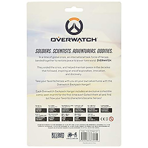 Overwatch Ana and Soldier 76 Comic Book and Backpack Hanger Two-Pack