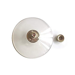 DANXQ 3.3" M8 Large High Transparency Long Screw Thread Strong Glass Suction Cup with Lock Nut,4 Piece/Pack