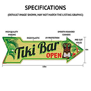 SignMission Brown Arrow Sign | Indoor/Outdoor | Direction Arrow Sign Funny Home Décor for Garages, Living Rooms, Bedroom, Offices Plastic Sign | 18" Wide