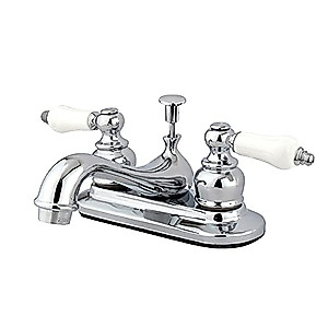 Kingston Brass KB601B 4-Inch Centerset Lavatory Faucet, 2.88" x 4.05" x 6.88", Polished Chrome