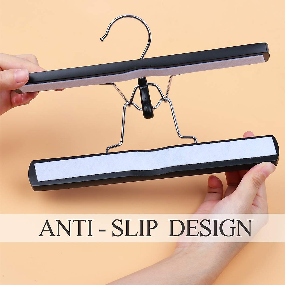 10 Pack Hair Extension Storage Bag Hair Extension Hanger Strong Holder Dust-proof Portable Suit with Transparent Zip Up Closure- Lightweight, Waterproof and Portable (Black)