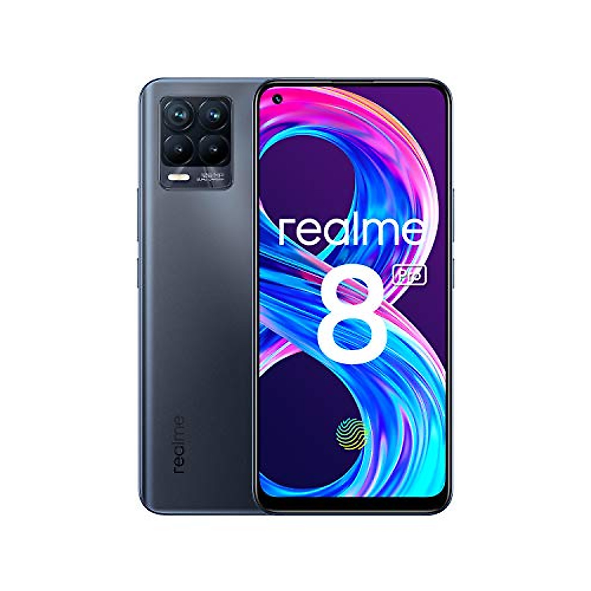 realme 8 Pro Dual-SIM 128GB ROM + 6GB RAM (GSM Only | No CDMA) Factory Unlocked 4G/LTE Smartphone (Infinite Black) - International Version