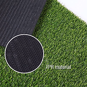 MAYSHINE Artificial Grass Door Mat Indoor/Outdoor rug Green Turf Perfect For Multi-Purpose Home Entryway Scraper Doormat dog Mats 17x29.5 Inches