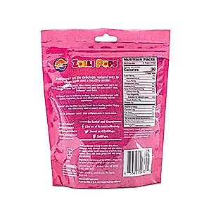 Zollipops Clean Teeth Lollipops AntiCavity Sugar Free Candy with Xylitol for a Healthy Smile Great for Kids Diabetics and Keto DietStrawberry 3.1oz, Strawberry, 15 Count