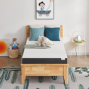 OUUI Twin XL Mattress, 5 Inch Memory Foam Mattress Low Profile-Cooling Gel Infusion-Breathable Cover Bed Mattress Pressure Relief, White, CertiPUR-US Certified