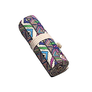 12/24/36/72 Slot Pencil Wrap Pencil Rolls, Sketch Pencil Wrap Case, Artist Colored Pencils Roll Up Bag, Drawing Organizer Bag(12 holes)