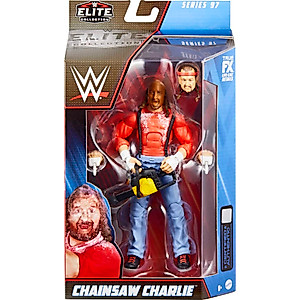 Mattel WWE Chainsaw Charlie Elite Collection Action Figure with Accessories, Articulation & Life-like Detail, 6-inch