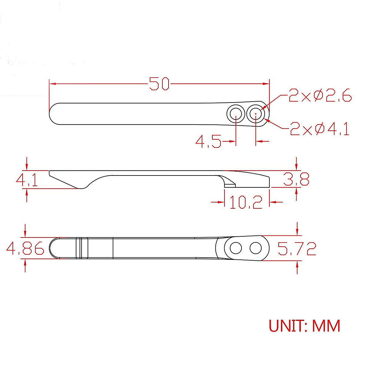 CIVIVI Titanium Pocket Clip Set