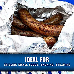 Kingsford Extra Tough Aluminum Grill Bags, for Locking in Flavors & Easy Grill Clean Up, Recyclable & Disposable, 15.5" x 10", Pack of 4 (4)