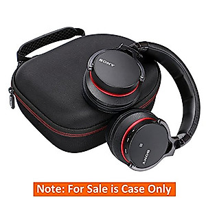 Hard Headphone Case for Sony, Beats, JBL, OneOdio, Soundcore Anker Life Q20, M-Audio HDH40, Bose, Audio-Technica, AKG, Behringer, Philips - Travel Protective Carrying Storage Bag(Black+Grey)