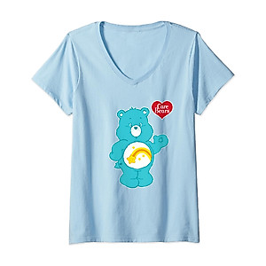 Womens Care Bears Wish Bear V-Neck T-Shirt