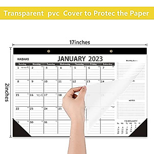 Desk Calendar 2023 - January 2023- June 2024,18-Month Large Desk/Wall Calendars,17''X 12'',Perfect for Planning and Organizing Your Home, School or Office.