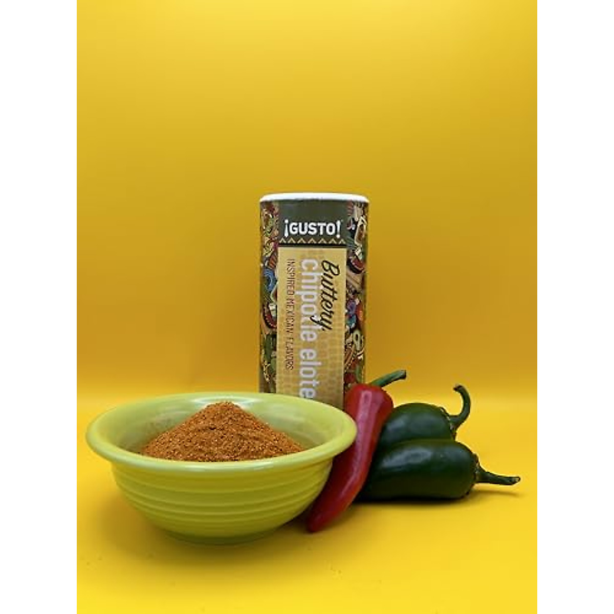 ¡Mucho Gusto! Chipotle Elote Seasoning - 8.8 oz Popcorn Seasoning -Authentic Mexican Street Corn Seasoning & Taco Seasoning -Use as Popcorn Flavoring Seasoning, Chipotle Seasoning & in a Popcorn Kit