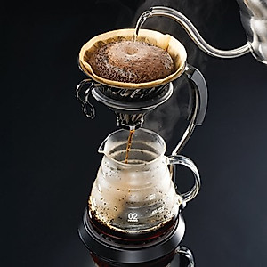 Hario V60 Metal Coffee Dripper, Size 02, Silver