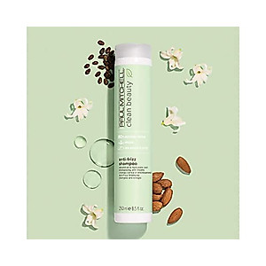 Paul Mitchell Clean Beauty Anti-Frizz Shampoo, Smoothes Hair, Calms Frizz, For Textured, Frizz-Prone Hair, 8.5 fl. oz.