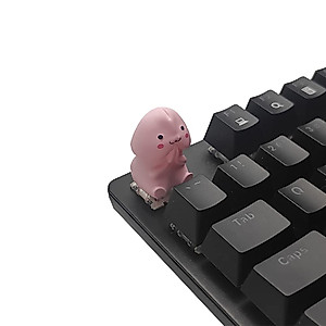 Backboon Hand-Customized Interesting and Creative Gaming Keycaps for Cherry MX Switches Mechanical Gaming Keyboard (Little Dingding1)