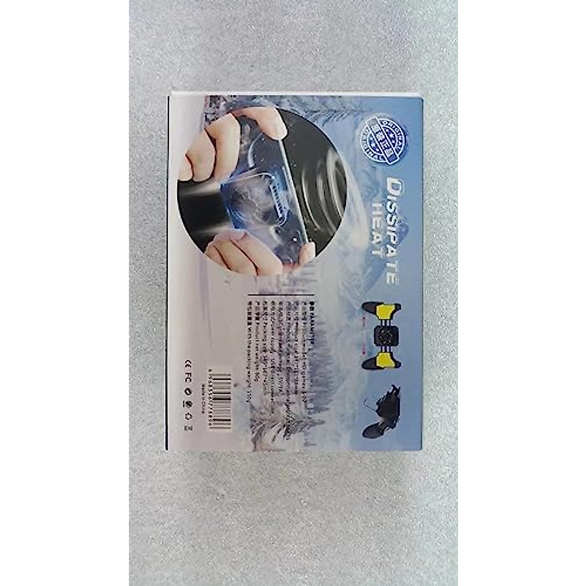 KingTSYU Mobile Game Controller with Clooing Fan, Mobile Gaming Handle with Triggers for 4-6.7" iPhone/Android Phone, Phone Gaming Joystick Gamepad Grip for PUBG/COD/Call of Duty