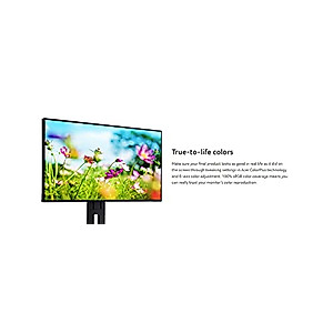 Acer BE270U Abmipruzx 27" WQHD 2560 x 1440 IPS Monitor with AMD FreeSync | 75Hz Refresh Rate | 5ms (G to G) | 100% sRGB | 4-Sided ZeroFrame | USB 3.1 Type-C, Display Port, HDMI, USB & Audio-Out Ports