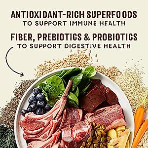 Stella & Chewy's SuperBlends Raw Coated Wholesome Grains Grass-Fed Beef, Beef Liver & Lamb Recipe with Superfoods, 3.5 lb. Bag