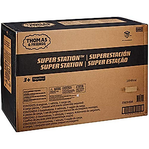 Thomas & Friends Toy Train Set, Super Station, Extra Large Race Track with Motorized Thomas, Diecast Percy & MINIS James for Ages 3+ Years