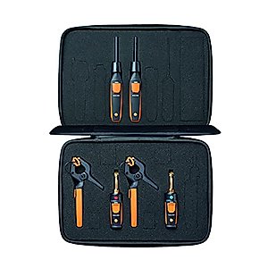 testo Smart Probe Kit I HVAC/R Test and Load Set for air Conditioning, Refrigeration and Heating System I Includes testo 115i, 549i and 605i – with Bluetooth