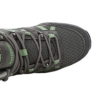 Northside Womens Arlow Canyon MID Hiking Boots - Gray/Sage Size 7.5