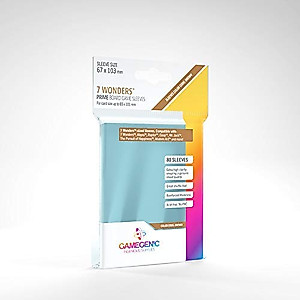 5 Packs Gamegenic Prime Board Game Sleeves 80ct 7 Wonders Size Card Sleeves Value Bundle!