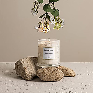 LA JOLIE MUSE Candles Gifts for Women, Candles for Women with Gift Box, Jasmine Scented Candle, Candles for Home Scented, Natural Soy Candles, 70 Hours 10 oz