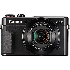 Canon PowerShot G7 X Mark II Digital Camera (1066C001) + 64GB Memory Card + NB13L Battery + Corel Photo Software + Charger + Card Reader + Soft Bag + Flex Tripod + More (Renewed)